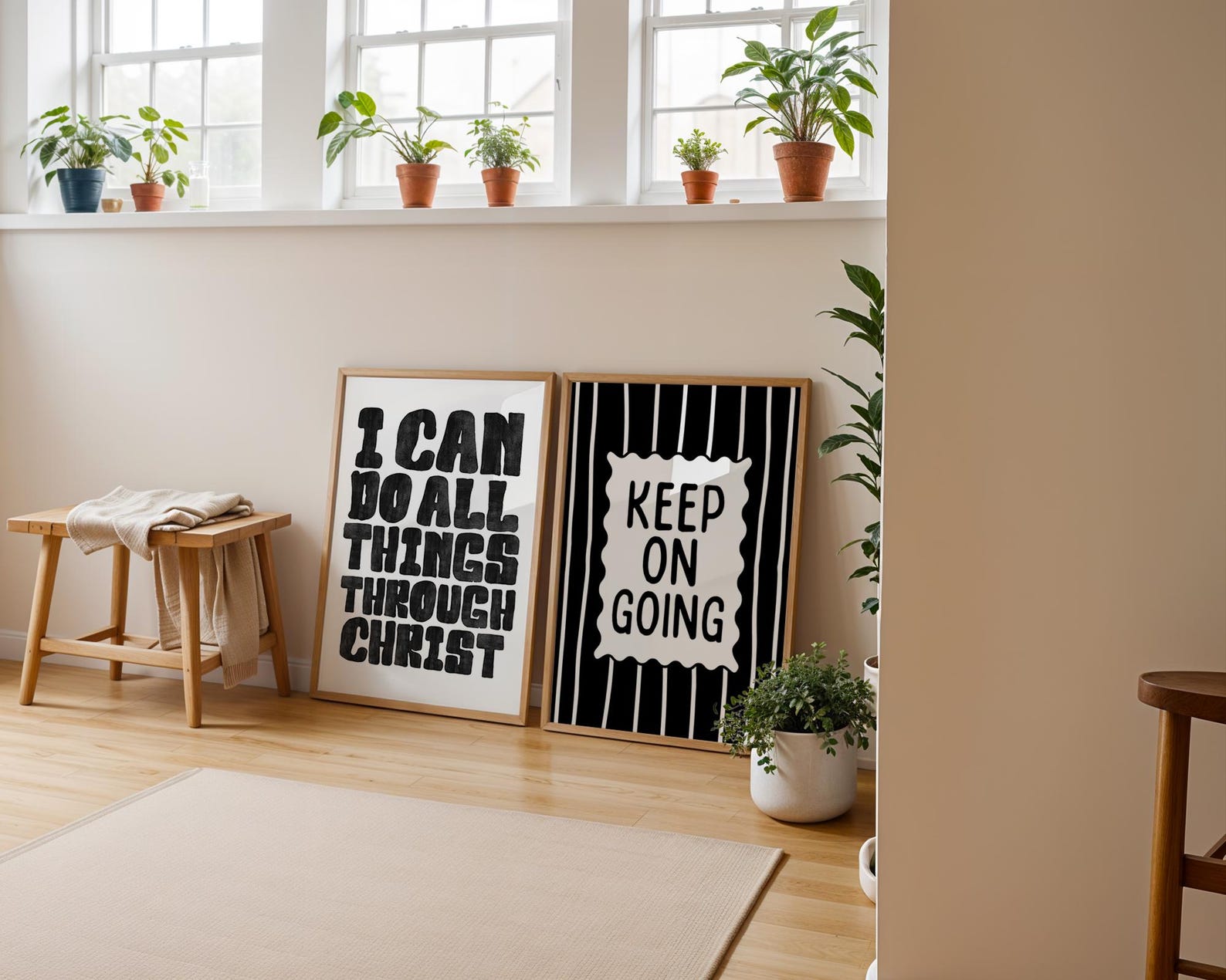 Christian Gym Wall Art Set of 9: Black Home Gym Prints, Christian ...