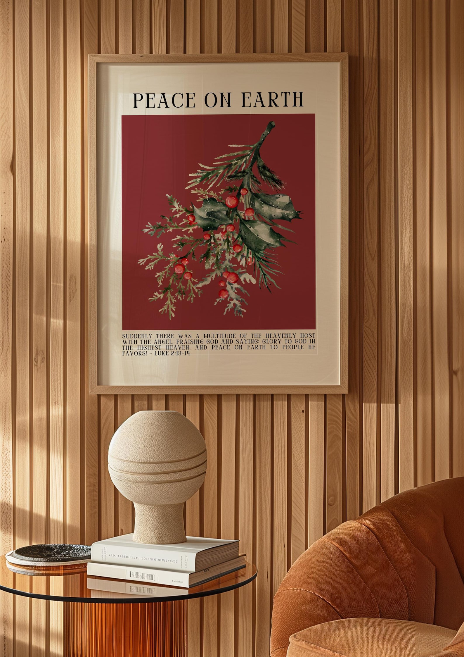 Trendy Christian Christmas Print Set of 9: Minimalist Holiday Wall Art ...
