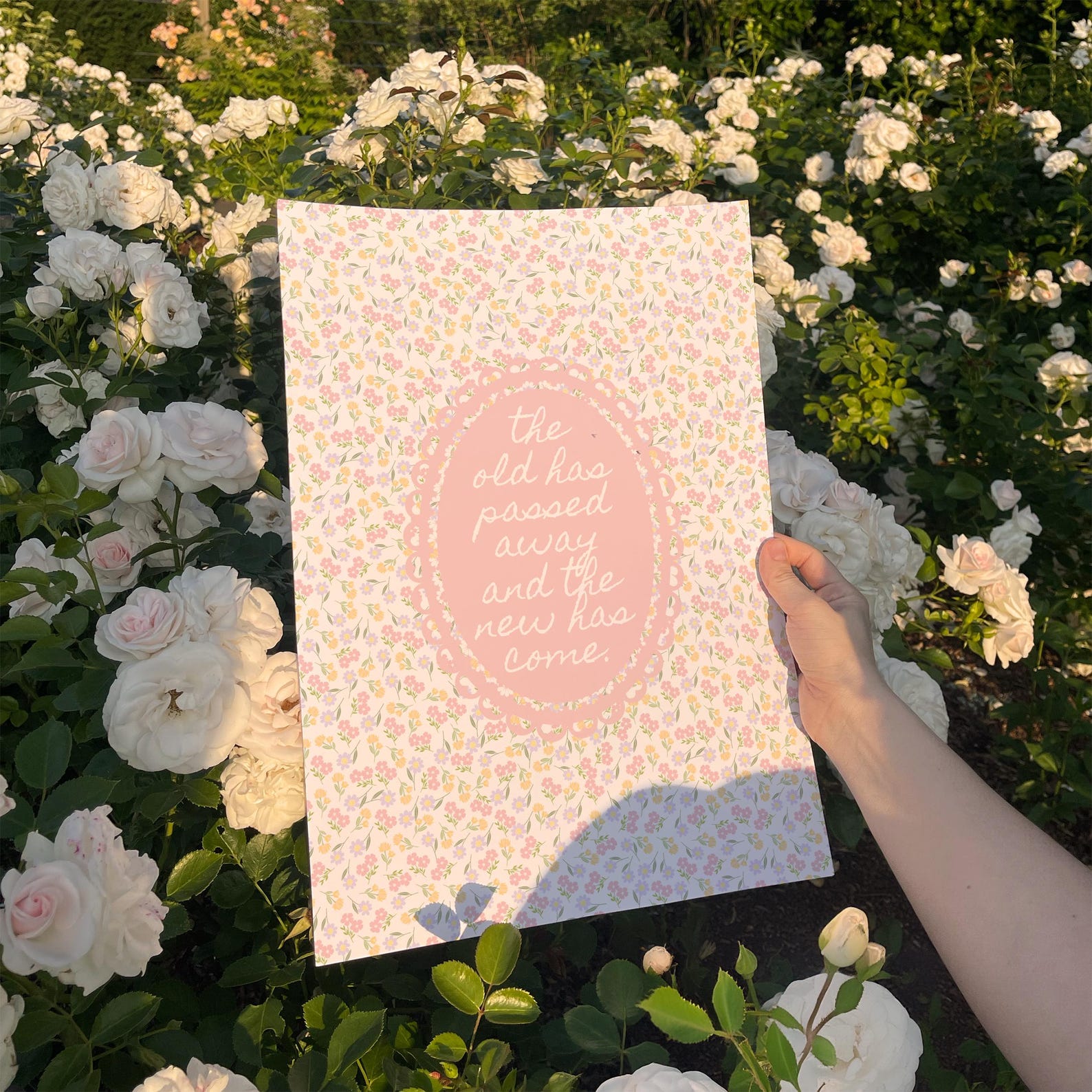 Spring Christian Wall Art Set of 6: Pink Floral Scripture Prints, Blush ...