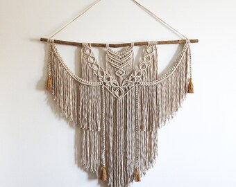 Macrame Wallhanging - Native Tribe Dream, Amazing Nature Display Stick ...