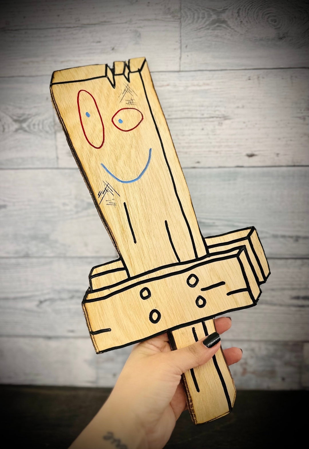 Plank Sword! Ed Edd and Eddy - FREE Keychain - Gift - Wood Art ...