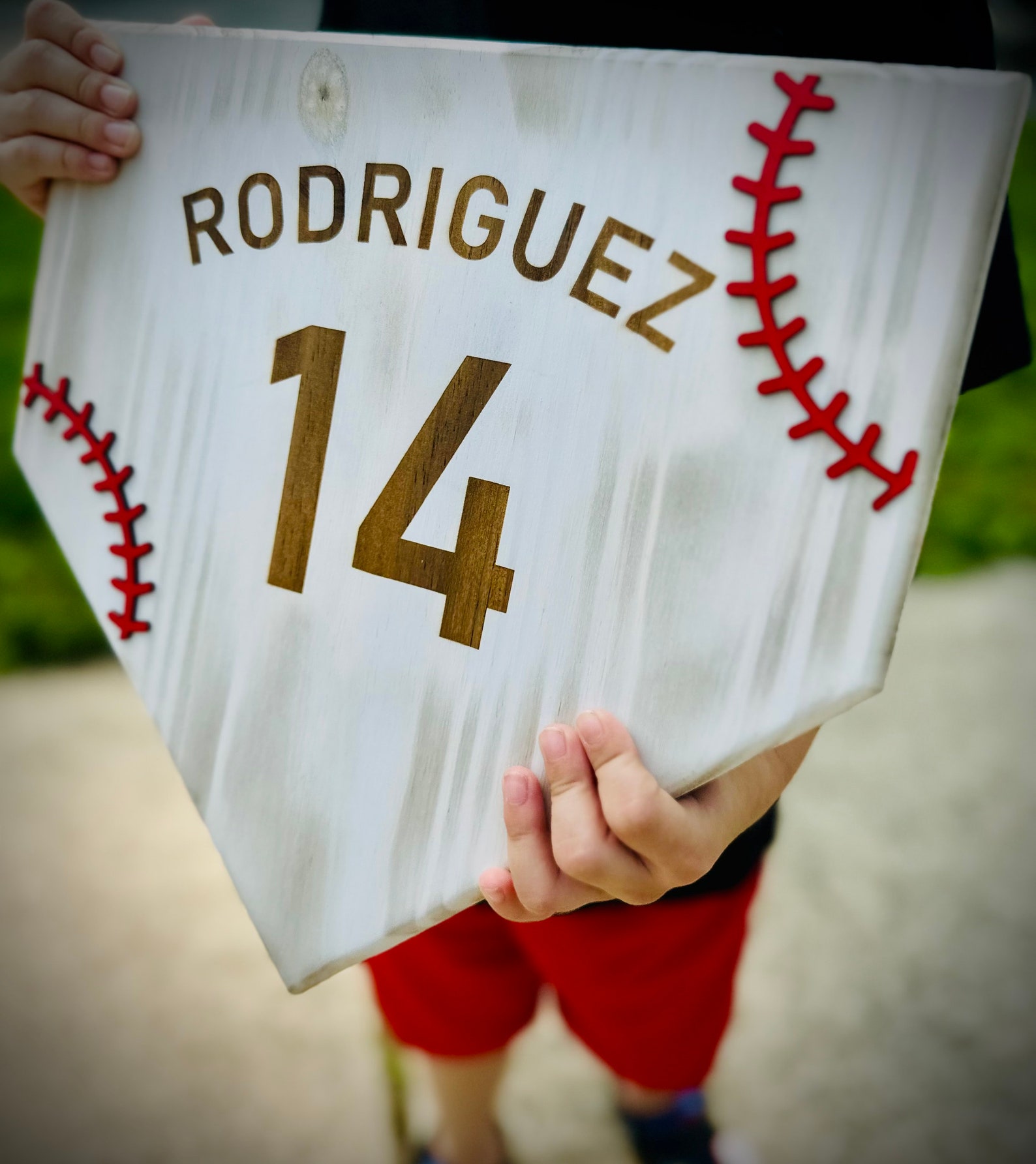 Home Plate Plaque Personalized - Jersey - Baseball - Name - Wood - Gift ...