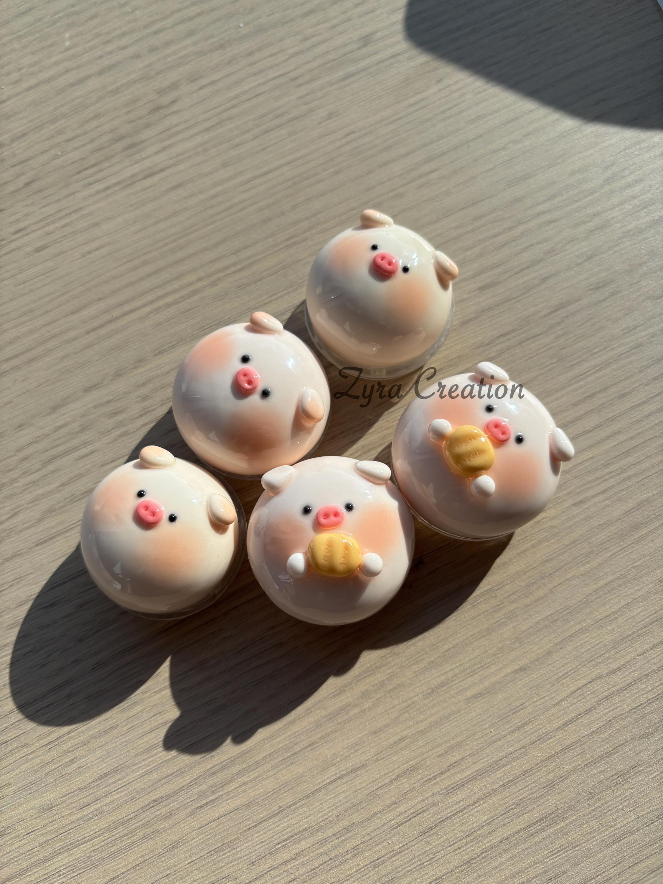 Handmade Bread Piggy Phone Grip, Kawaii Pig Phone Accessories, Cute ...