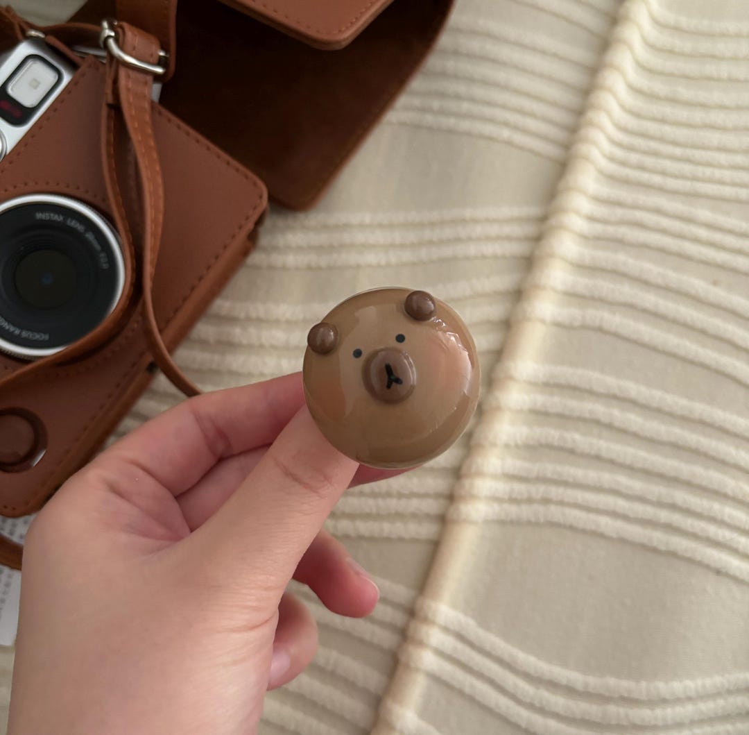 Capybara Phone Grip, Handmade Kawaii Animals Phone Grip, Phone Holder ...