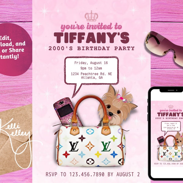 Early 2000’s Birthday Invitation - Etsy