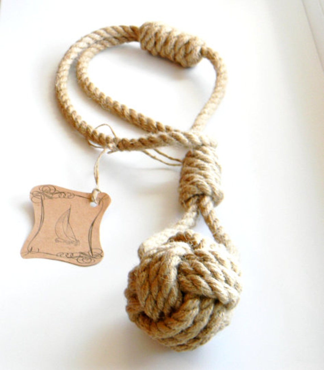 Curtain Tiebacks Shabby Chic Windows Jute Rope Curtain Tie - Etsy