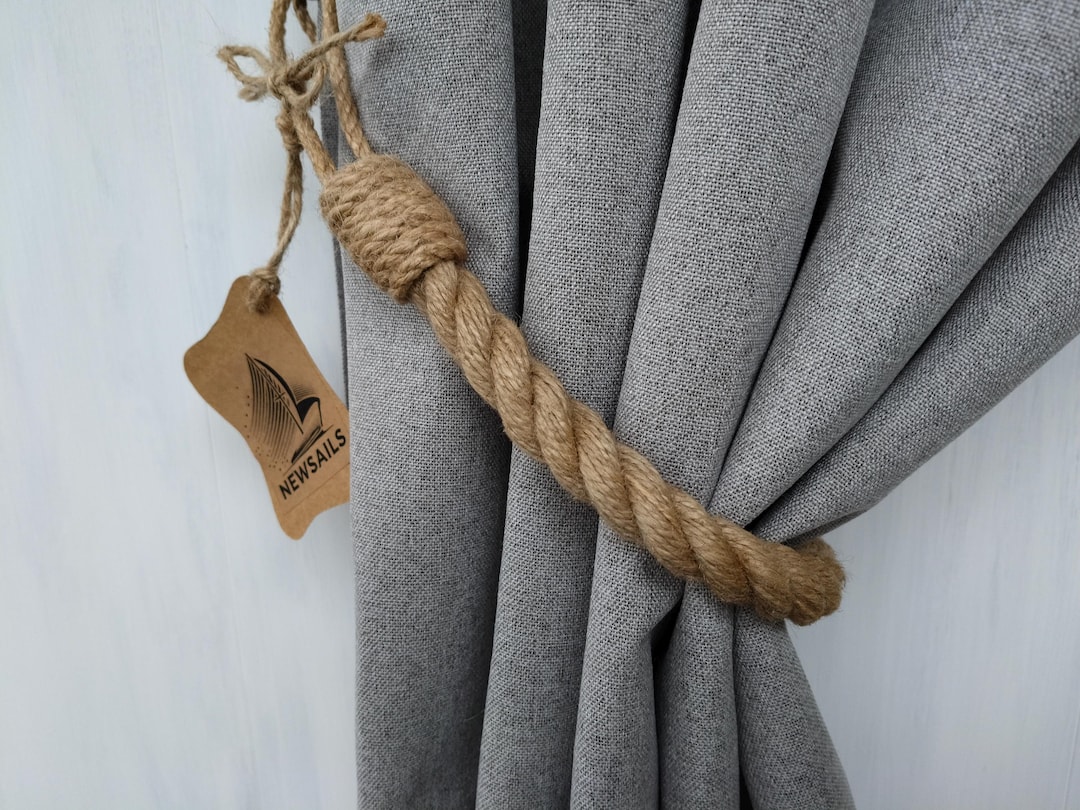 Curtain Tieback -jute Rope Tie for Curtains -tie for Curtains ...