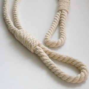 Cotton Rope Curtain Tiebacks Holdback Curtain Tieback Nautical Decor ...