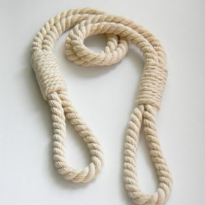 Cotton Rope Curtain Tiebacks Holdback Curtain Tieback Nautical Decor ...