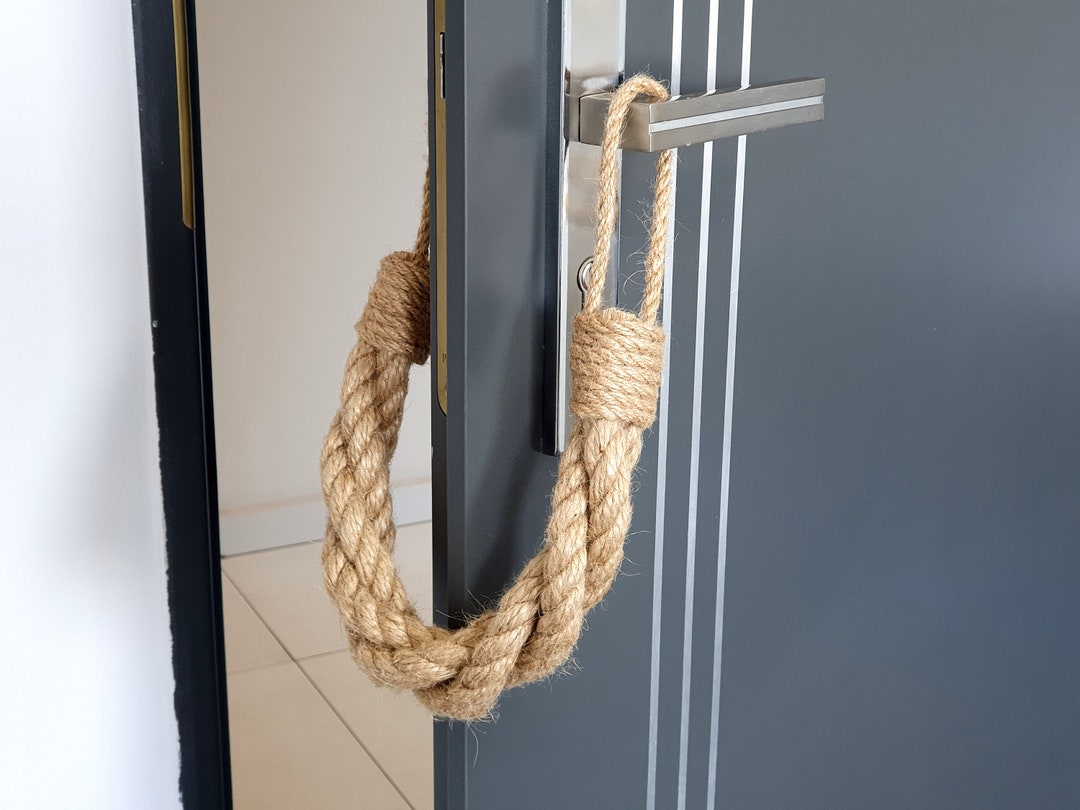 Door Stopper Door Stop Thick Rope Braided Chunky Jute Rope Nautical ...