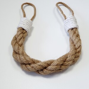 Door Stopper Door Stop Thick Rope Braided Chunky Jute Rope White Cotton ...
