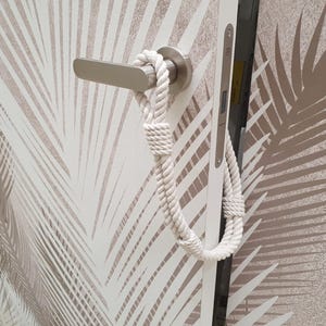 Handcrafted White Cotton Rope Door Stop: Nautical Knot Decor - Etsy