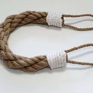 Door Stopper Door Stop Thick Rope Braided Chunky Jute Rope White Cotton ...