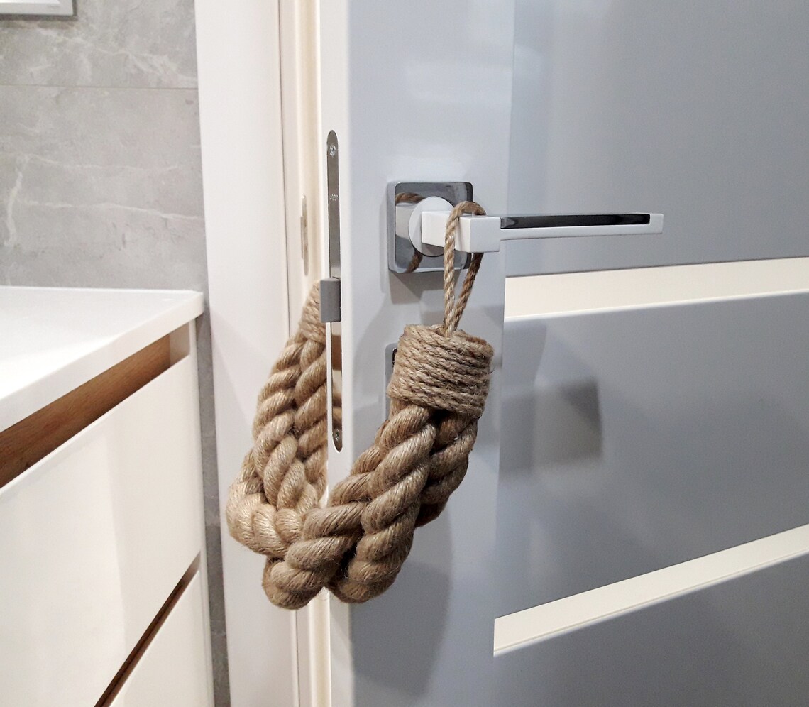 Chunky Door Stopper Door Stop Thick Rope Braided Chunky - Etsy