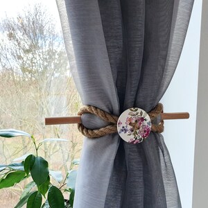 Curtain Tie Backs Jute Rope Window Design Curtain Tie-backs Nautical ...