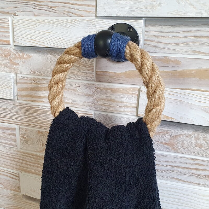 Rope Towel Ring - Etsy
