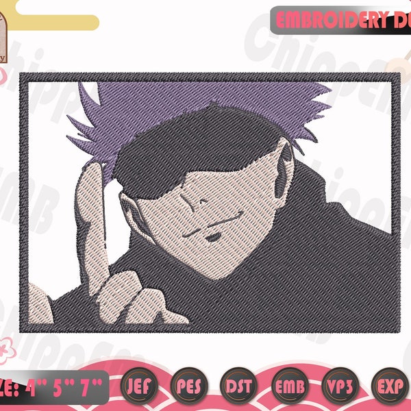 Jjk Embroidery File Pes - Etsy