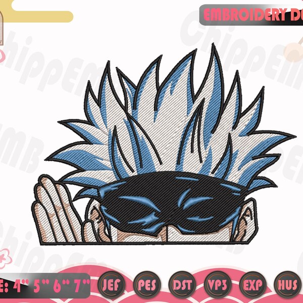 Jjk Embroidery File Pes - Etsy