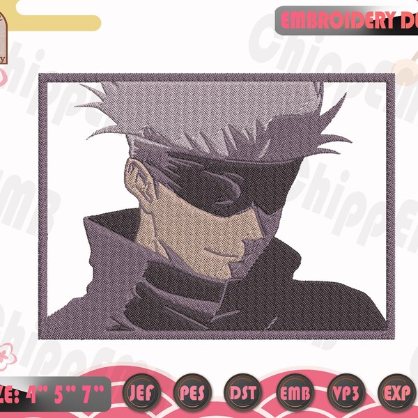 Jjk Embroidery File Pes - Etsy