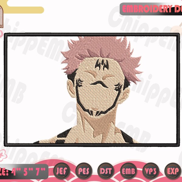 Jjk Embroidery File Pes - Etsy
