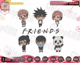 Jjk Embroidery Design - Etsy