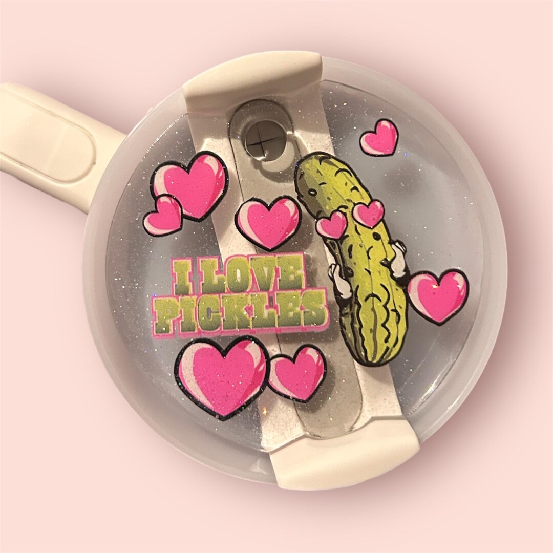 40oz I Love Pickles Stanley Lid Plate - Etsy