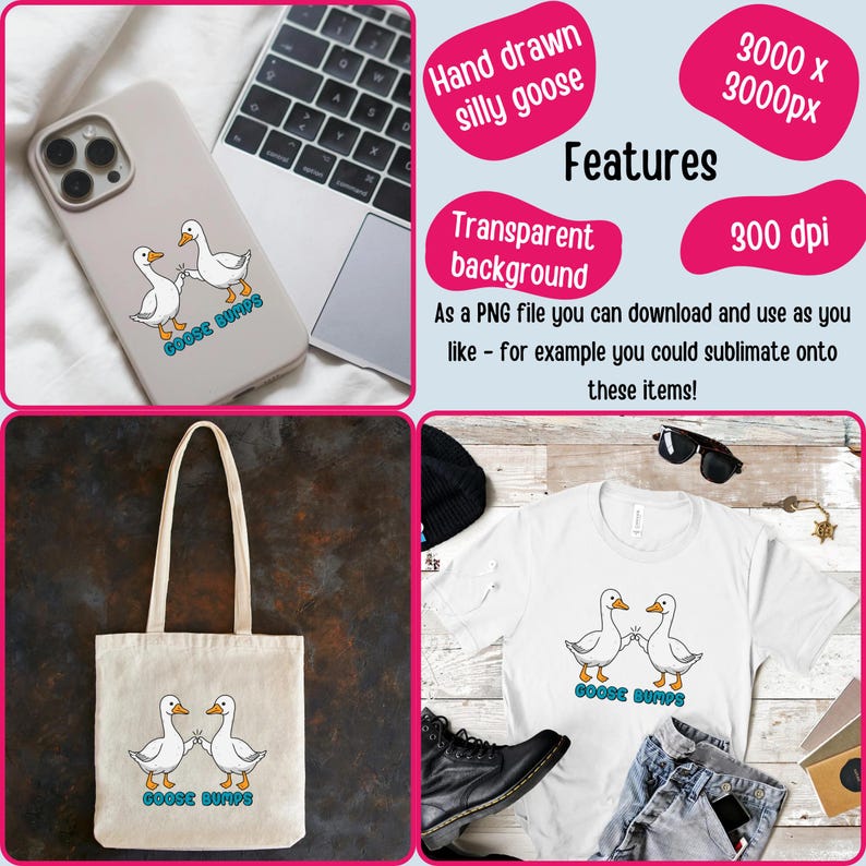 Goose Bumps PNG, Silly Goose PNG, Goose Silly Image, Digital Download ...