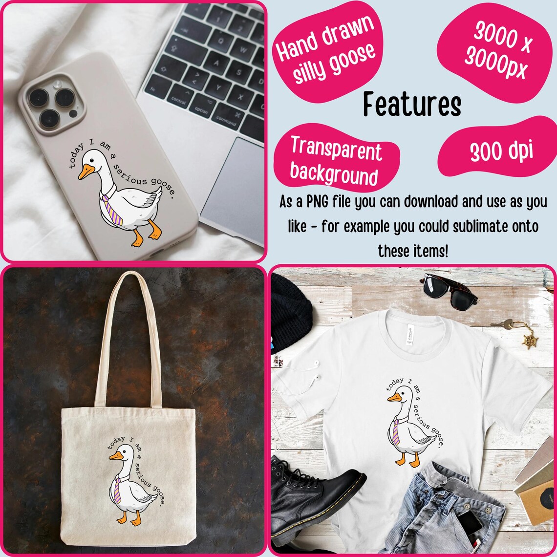 Serious Goose PNG, Goose Silly Image, Today I Am A Serious Goose, Goose ...