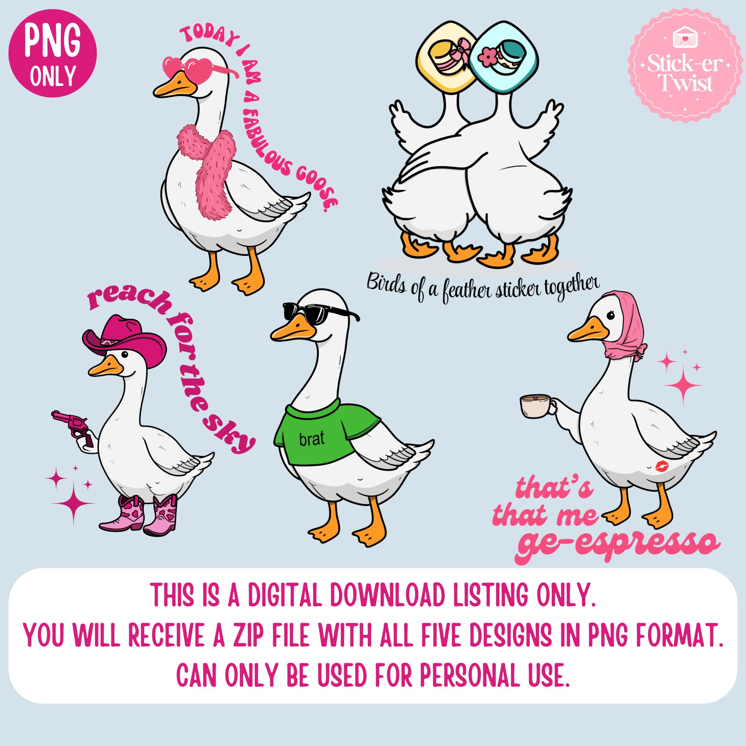 Silly Goose PNG, Silly Goose Bundle 2, Digital Download Silly Goose and ...