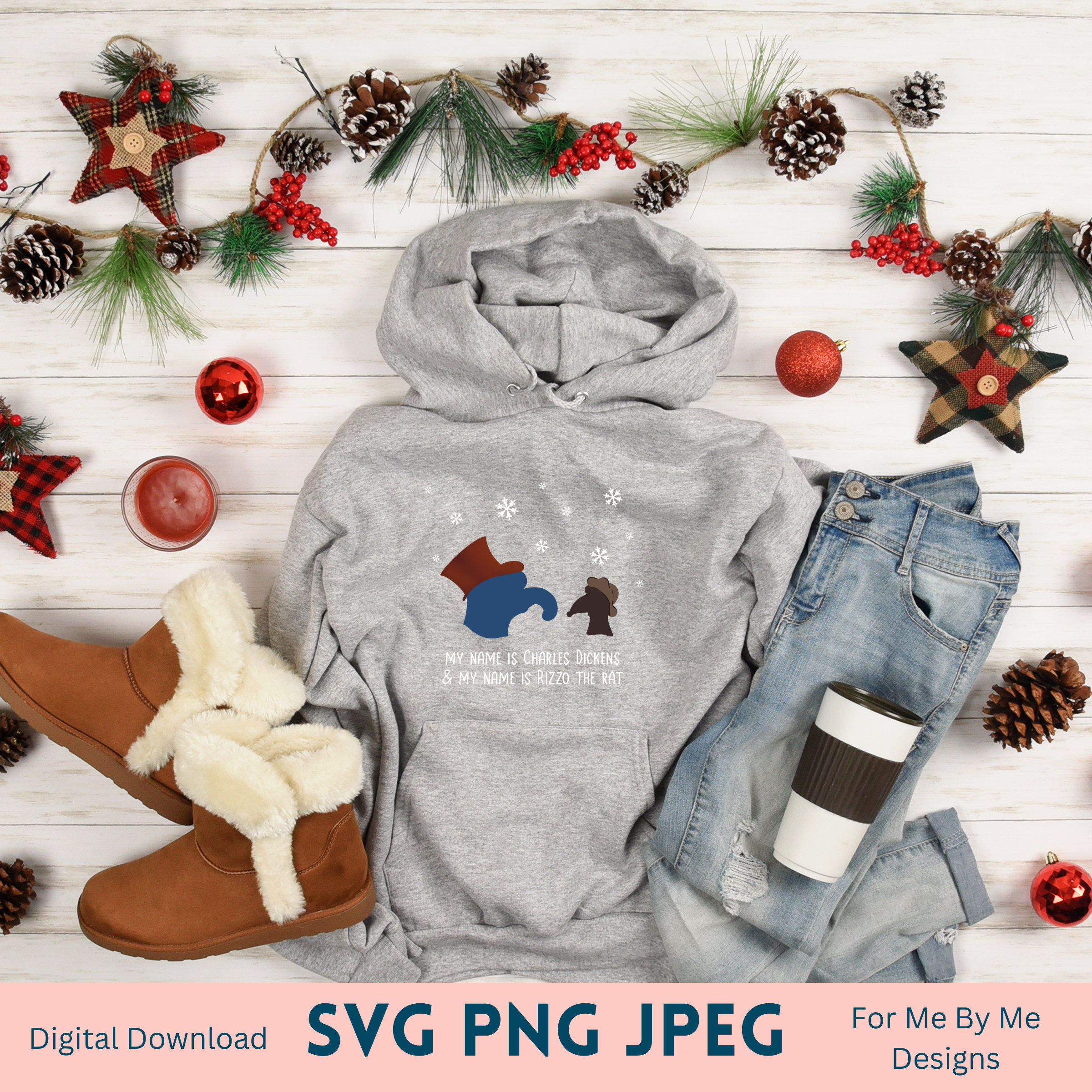 Muppets Christmas Charles Dickens Gonzo and Rizzo the Rat - Etsy