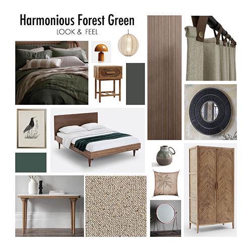 Ready Made Room Design : Harmonious Forest Green - Etsy
