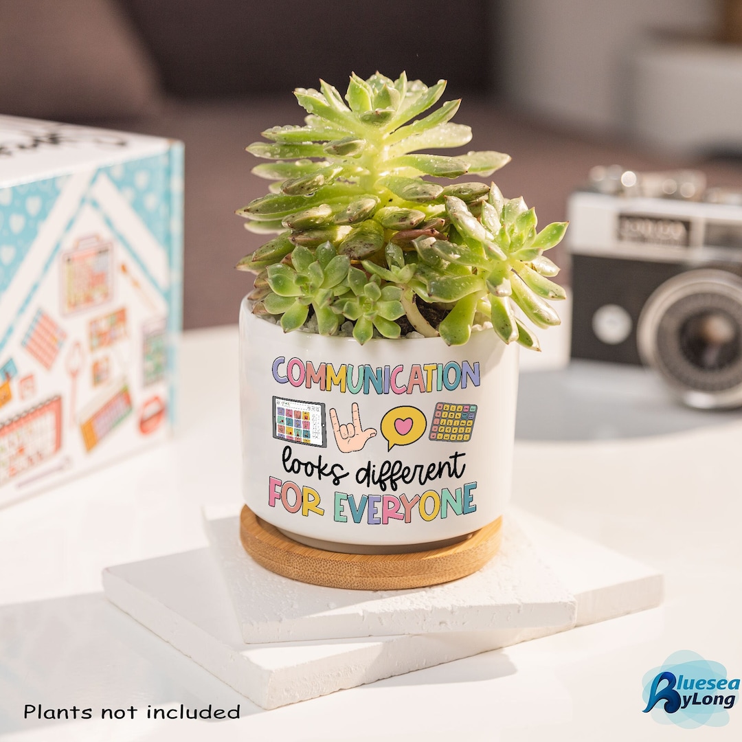 Speech Therapy Gift, SLP Plant Pot, Speech Pathologist Pot, SLP ...