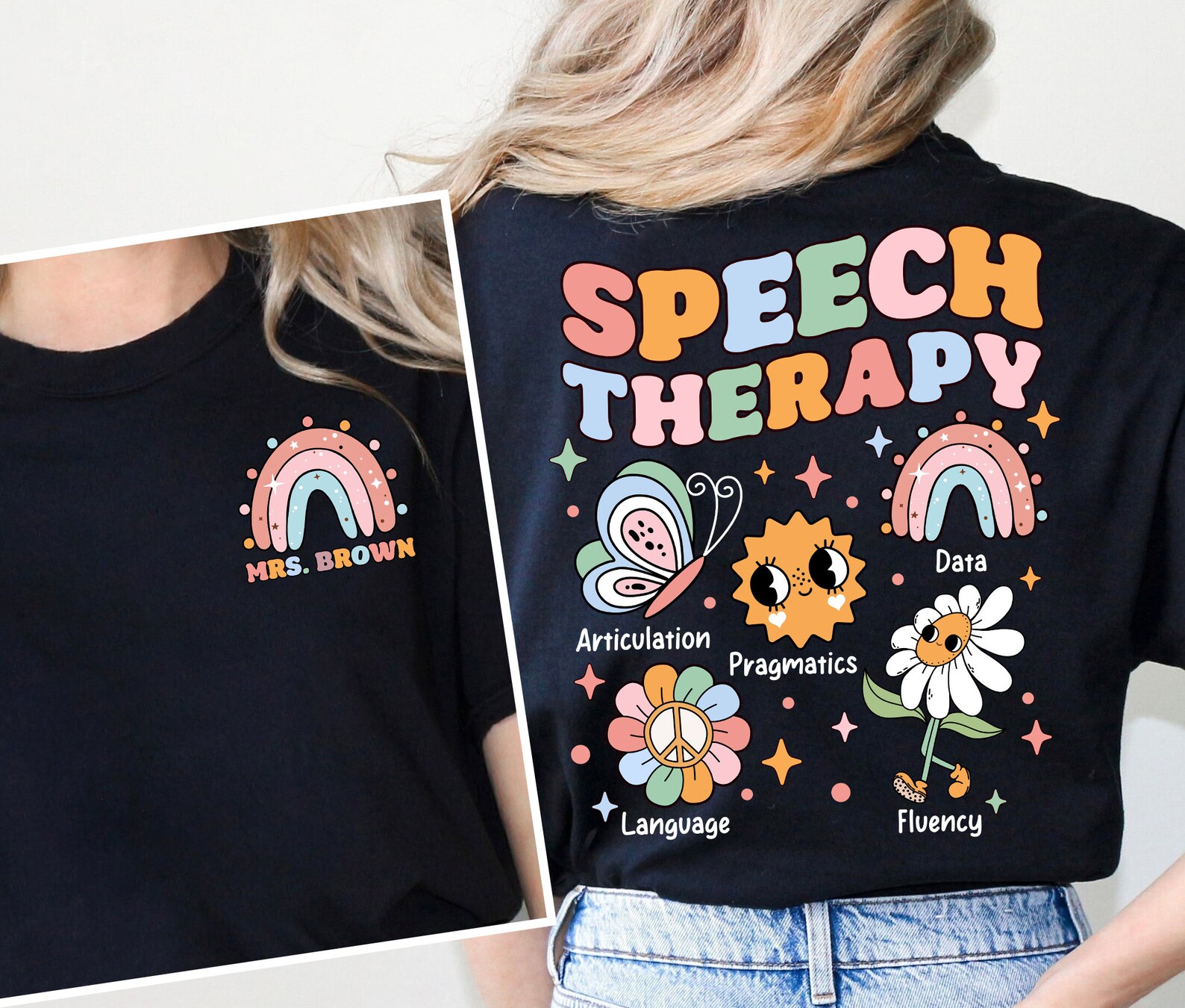 Speech Therapy Shirt, Groovy SLP Custom Shirt, Speech Therapy ...