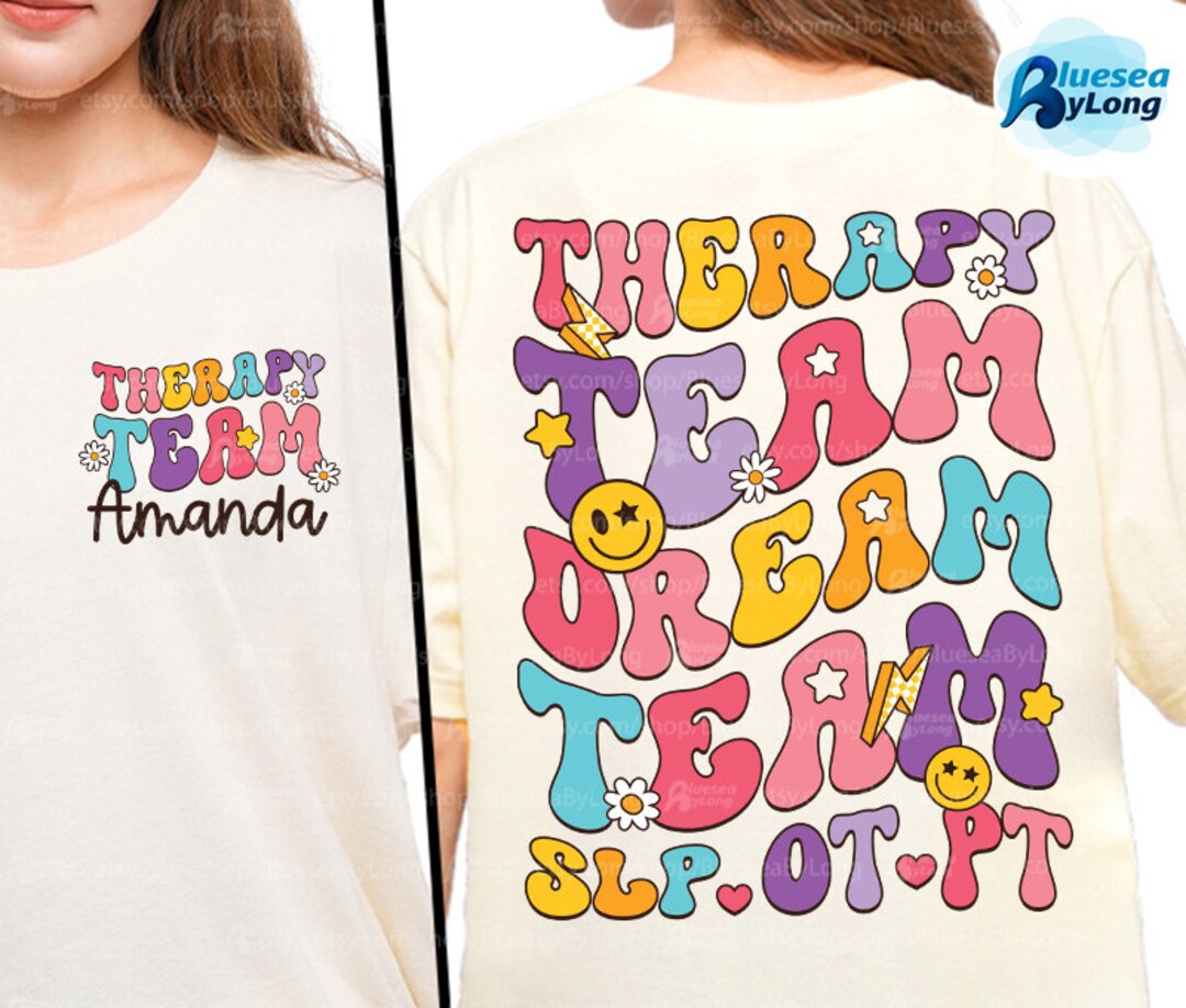 Therapy Team Shirt Slp Ot Pt Speech Therapy Shirt Occupational Therapy ...