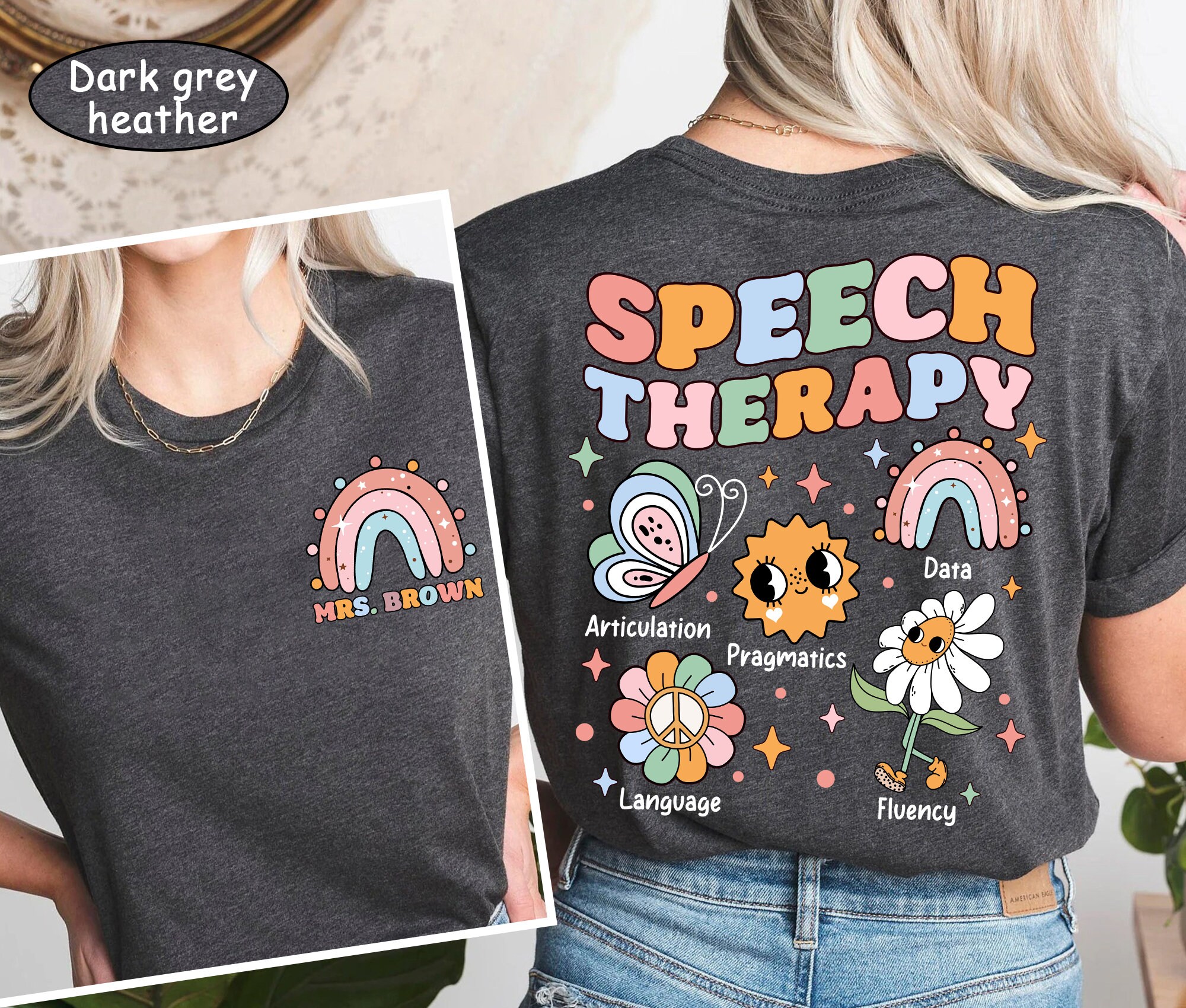 Speech Therapy Shirt, Groovy SLP Custom Shirt, Speech Therapy ...