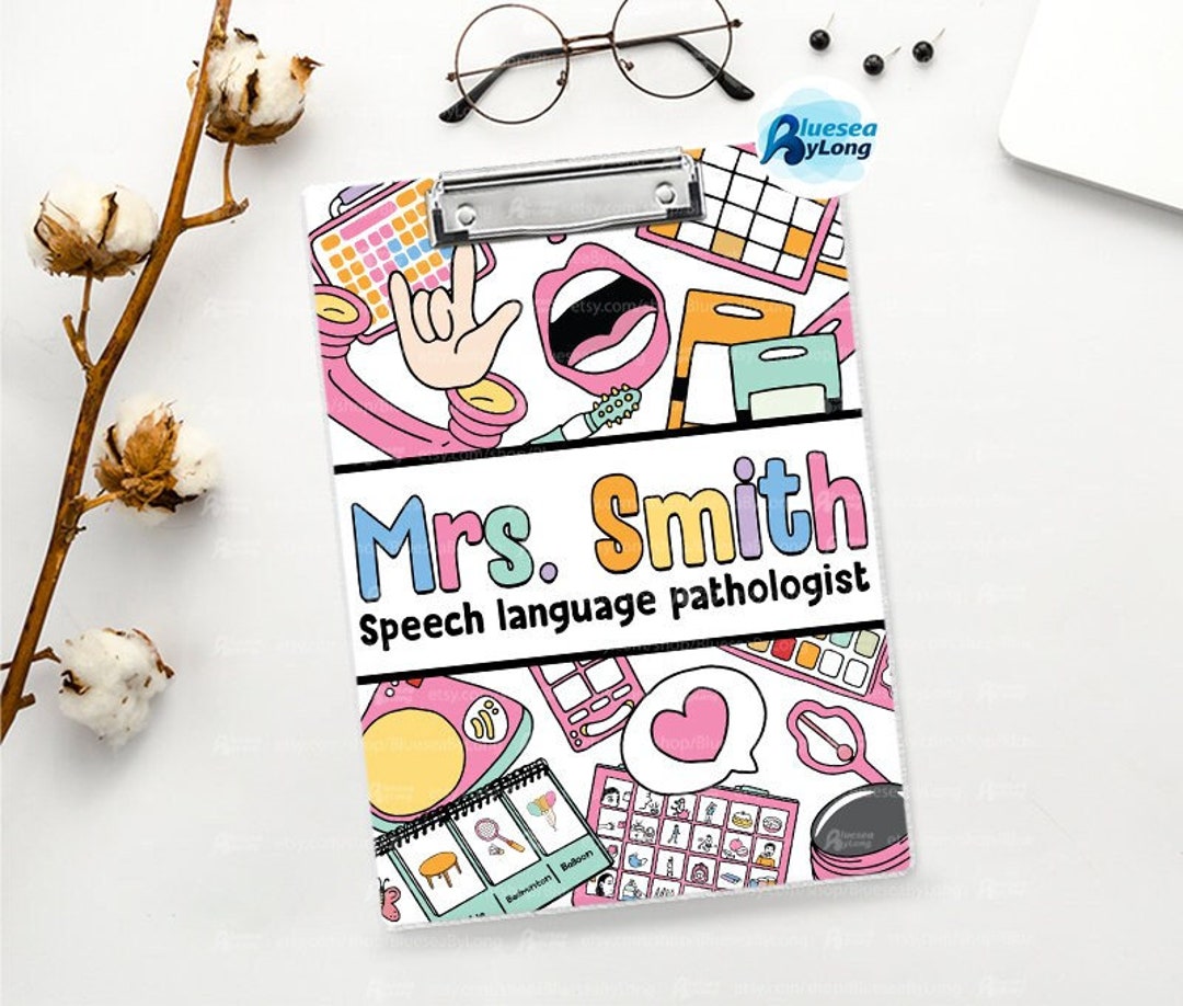SLP Gift Speech Therapy Clipboard Speech Therapist Clipboard Speech ...
