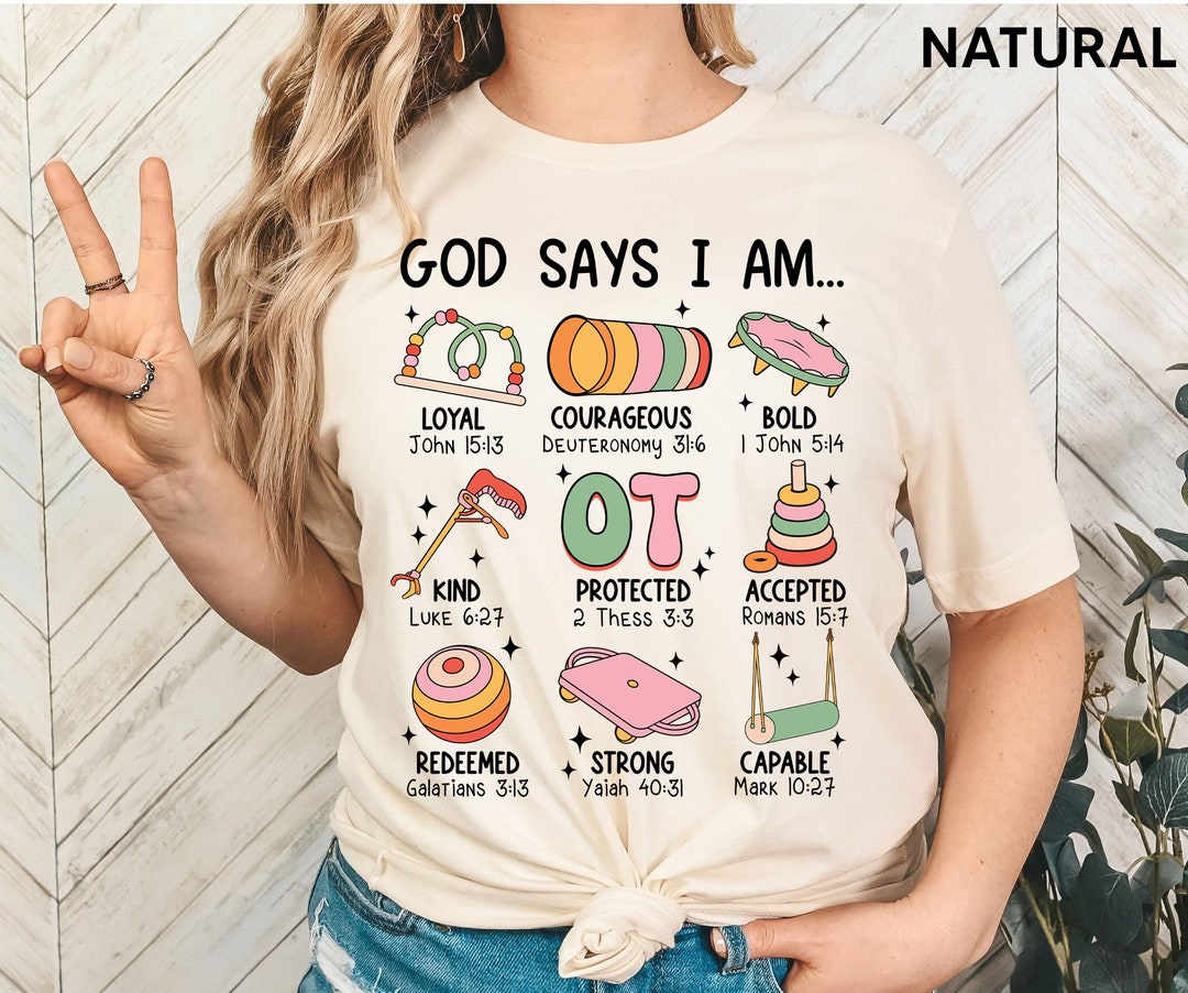 Occupational Therapy Shirt, Ot Bible Verse, Christian Ot Shirt COTA Ota ...