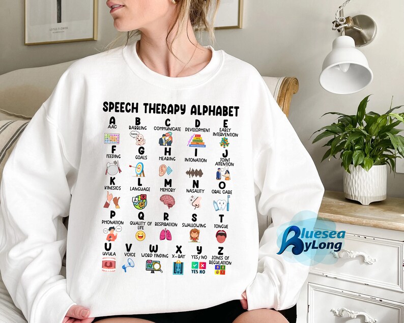 Speech Therapy Alphabet Shirt, ABC of Speech Therapist, SLP SLPA Shirt ...