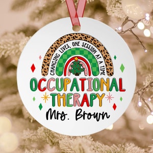 Personalized Occupational Therapist Christmas Ornament, OT OTA Ornament ...