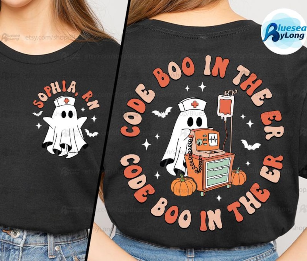 Emergency Room Nurse Er Halloween Shirt Personalized ED Team Shirt Fall Emergency Room ...