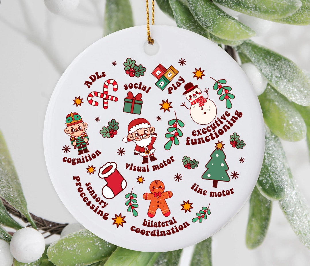Occupational Therapist Christmas Ornament, OT OTA Ornament, OT Ornament ...