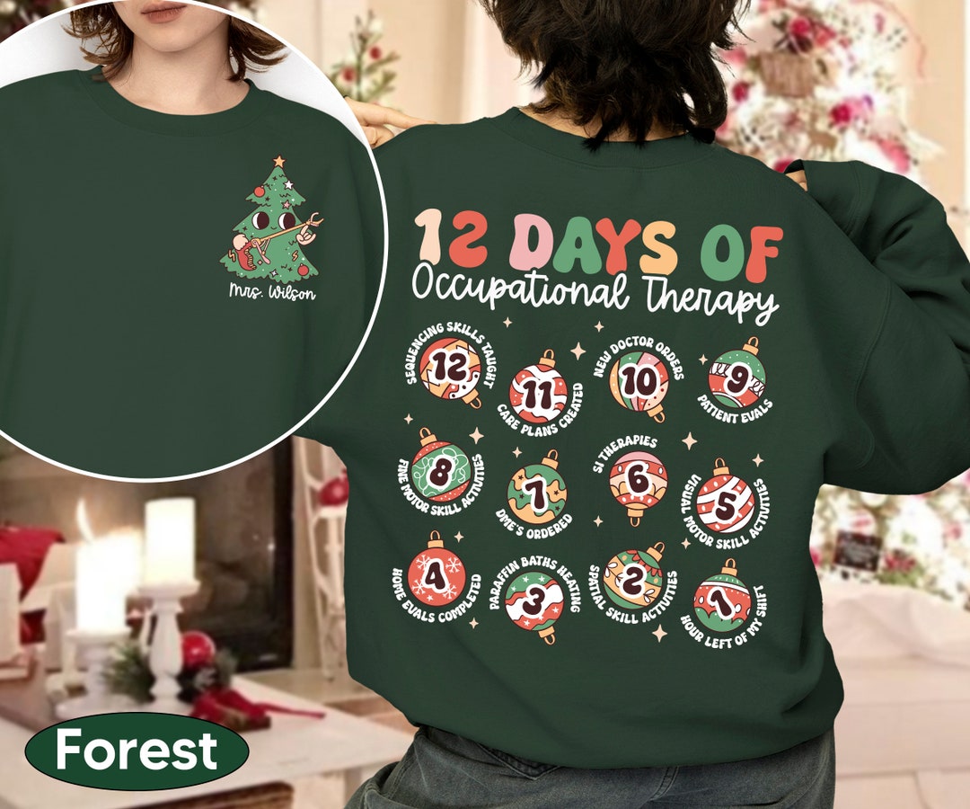 Occupational Therapy Christmas Shirt, Occupational Therapist Xmas Shirt ...