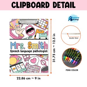 SLP Gift Speech Therapy Clipboard Speech Therapist Clipboard Speech ...
