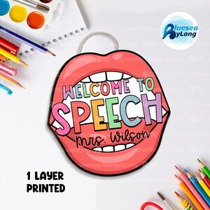 Slp Door Sign Speech Therapy Room Sign Speech Therapist Wooden Sign ...