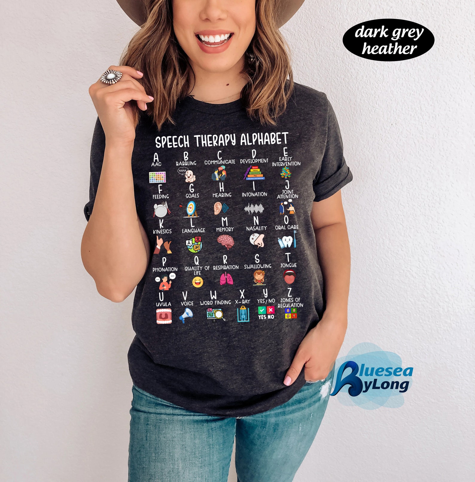 SLP Alphabet Shirt, Abc of Speech Therapy Alphabet, SLP SLPA Shirt ...