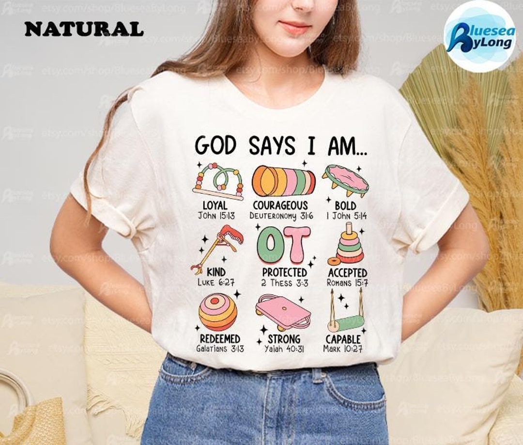 Occupational Therapy Shirt, Ot Bible Verse, Christian Ot Shirt COTA Ota Shirt, Occupational ...