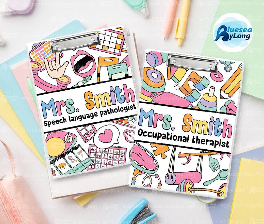 SLP OT PT Clipboard Speech Therapy Gift Occupational Therapy Clipboard ...