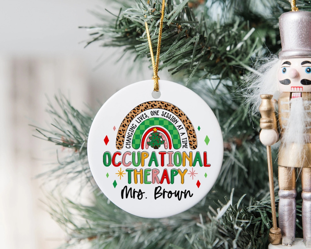 Personalized Occupational Therapist Christmas Ornament, OT OTA Ornament ...