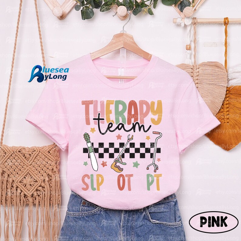 Slp Ot Pt Therapy Team Shirt Therapist Squad Speech Language ...