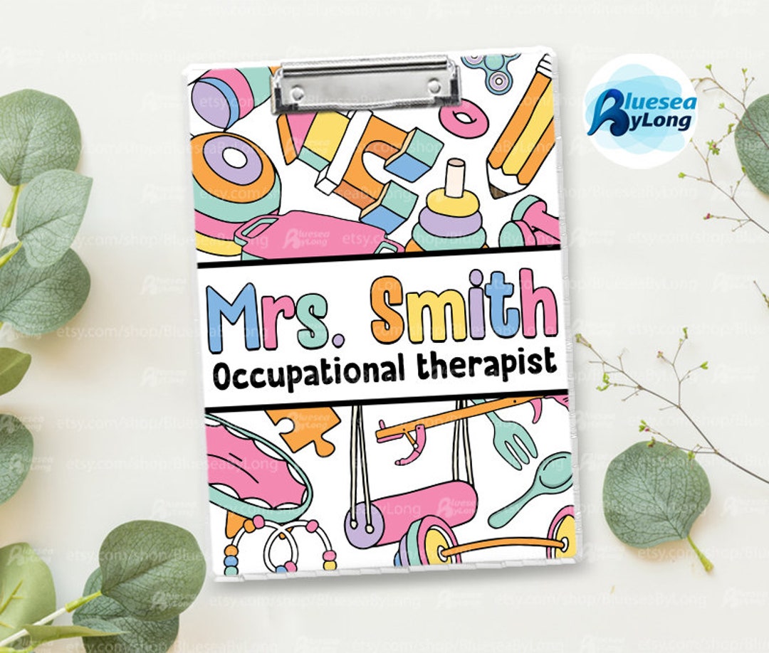 Occupational Therapy Clipboard Personalized OT Gift Occupational ...